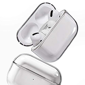 Fox Clear Hard Plastic AirPods Pro Case Full Protective Cover Skin Compatible with AirPods 3 Charging 2019 Case
