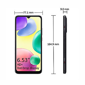 Xiaomi Redmi 10A Dual SIM, 64 GB 3GB RAM, Factory Unlocked GSM, International Version - No Warranty - (Graphite Gray)