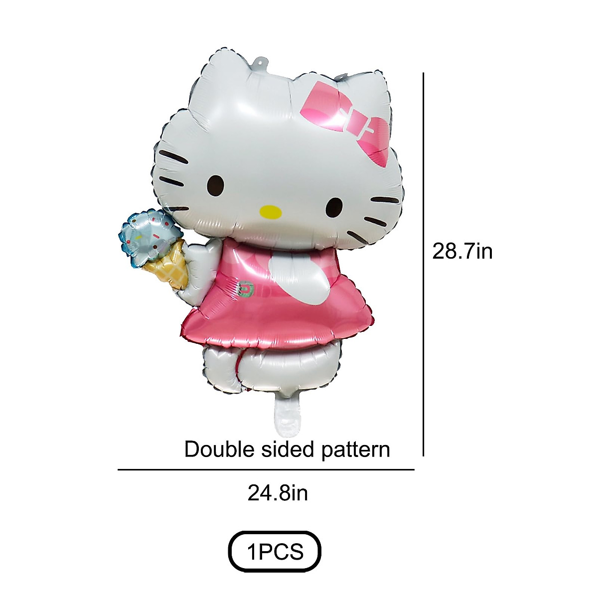 8Pcs Cute Anime Party Decoration Balloons,Aluminum Film Material Double Sided Balloons,Anime Theme Party Supplies,Kawaii Birthday Party Ballons (HE-03)