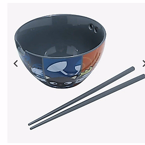 Naruto Shippuden X Hello Kitty And Friends Ramen Bowl With Chopsticks