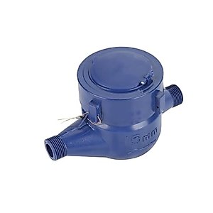 Flow Meter Water Flow Meter Water Meter 15mm 1/2 Inch Cold Water Meter with Fittings for Garden & Home Usage High Stability and Convenient Operation