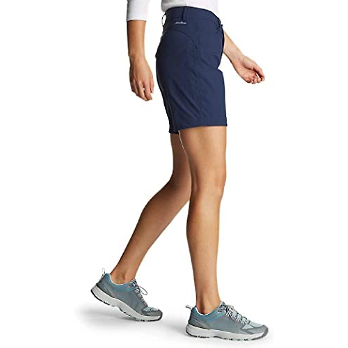 Eddie Bauer Women's UPF 50+ Stretch Rainier Short (as1, Numeric, Numeric_6, Regular, Regular, Medium Indigo, 6)