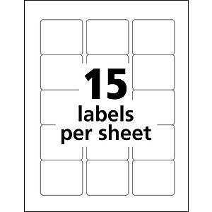 Avery® Durable Easy Peel® ID Labels With Sure Feed® Technology, 6793, Rectangle, 2" x 2-5/8", White, Pack Of 120