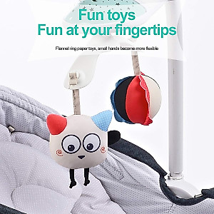 Vannetgo 3-in-1 Baby Bouncers, Can sit and Lie Down, Brilliant Bouncer,Rocking Bouncer, Soothing Vibration, 3rd Gear Adjustment, Suitable for Babies Boys/Babies Girls/Newborns Baby