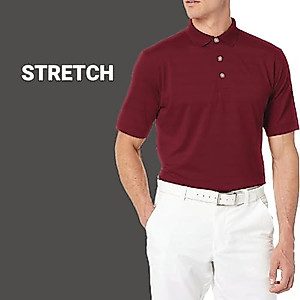 Callaway Mens Short Sleeve Opti-dri™ Performance Polo (Size Small - 4x Big & Tall) Golf Shirt, Black, Large US