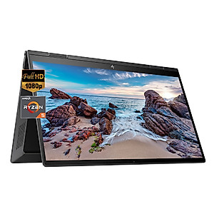 HP 2022 Newest Envy X360 2-in-1 15.6 inch FHD Touchscreen Laptop, AMD 6-Core Ryzen 5 5625U (Beat i7-7500U), 64GB RAM, 2TB SSD, Backlit Keyboard, HDMI, Windows 11, LIONEYE MP