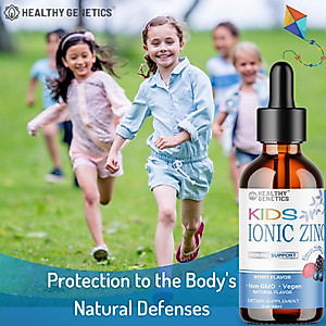 New Ionic Liquid Zinc Drops for Kids & Toddlers | 30 Day Supply | Zinc Sulfate | Immunity, Mood, Brain Thyroid | 2 Oz