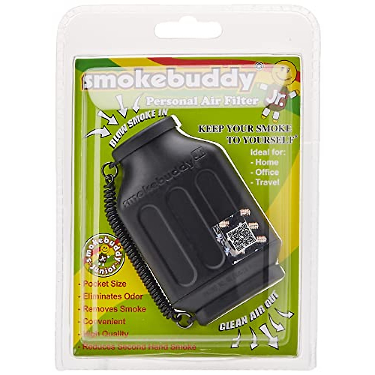 smokebuddy smokebuddy Jr Black Personal Air Filter
