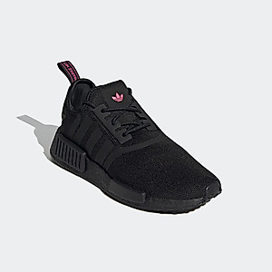 adidas Originals womens Nmd_r1's Sneaker, Core Black/Core Black/Solar Pink, 7.5 US