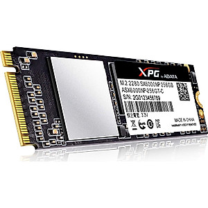 ADATA XPG SX6000 PCIe 128GB 3D NAND PCIe Gen3x4 M.2 2280 NVMe 1.2 R/W up to 1000/800MB/s Solid State Drive (ASX6000NP-128GT-C)