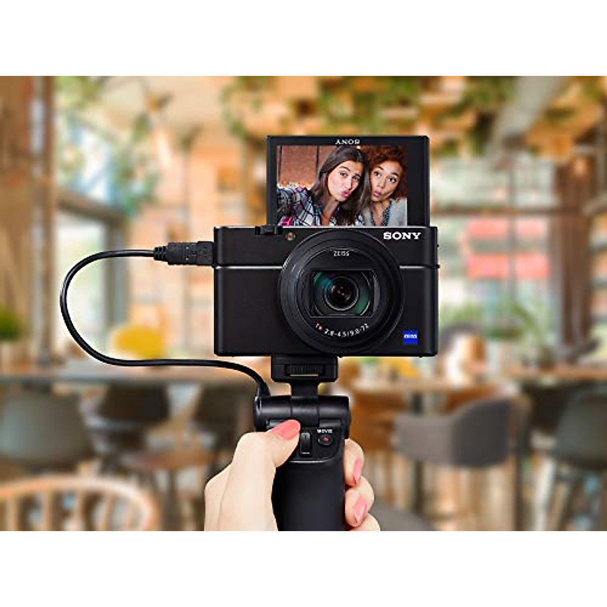 Sony RX100 VI 20.1 MP Premium Compact Digital Camera w/ 1-inch sensor, 24-200mm ZEISS zoom lens and pop-up OLED EVF