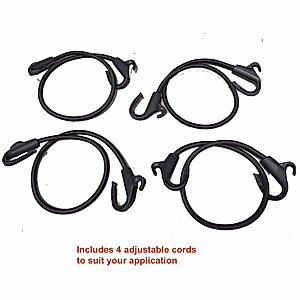 MaxxHaul 50130 Cargo Truck Bag - Heavy Duty and Water Resistant for Pick Up Truck or SUV's - 50" x 40" x 22" Black