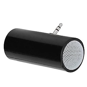 Mini Stereo Speaker,New DIY Pillow Speaker, Unique Soft Sound Portable Speaker, Portable Plug in Speaker with 3.5mm Aux Audio Input, for Mobile Phones and Tablets(Black)