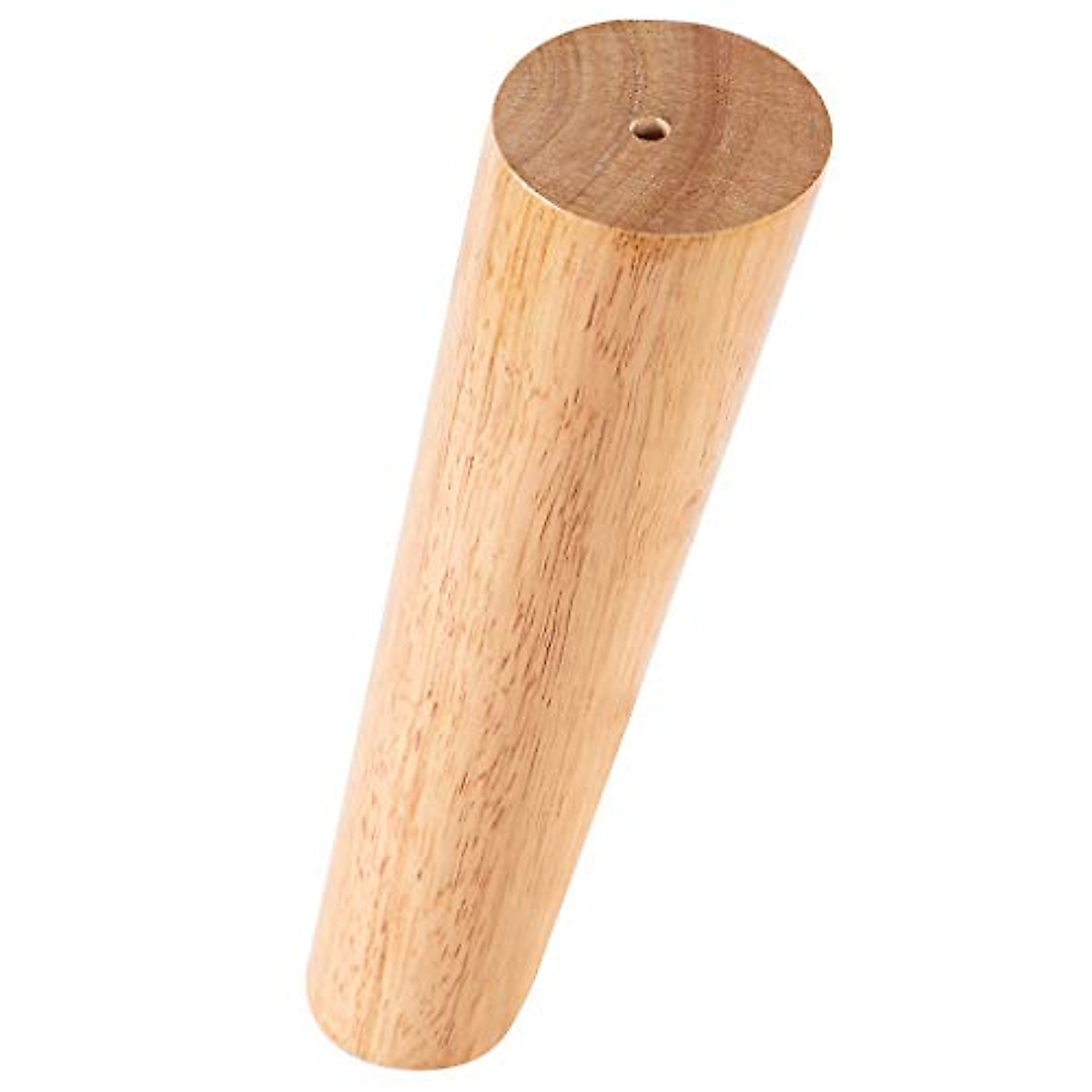 Sanbege 8" Furniture Legs with Mounting Plates Set of 4, Solid Wood Replacement Feet for Sofa, Couch, Armchair, Ottoman, Coffee Table, Cabinet, Bed, Dresser