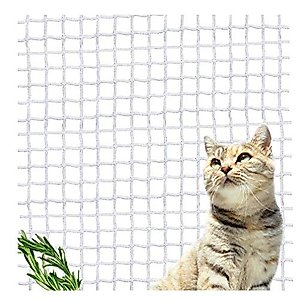 MAGFYLY Banister Guard net Cat Protection Net, Children's Balcony Safety Net, Baby Stair Anti-Fall Cargo Net Trailer Net Seine, 300kg Per Square Load, Including Cable Tie 1x9m (Size : 22M(77ft))