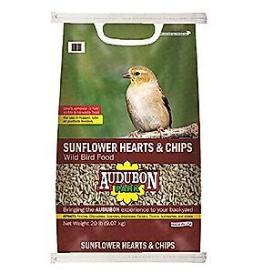 Audubon Park 12555 Sunflower Hearts and Chips Wild Bird Food, 20 Lb