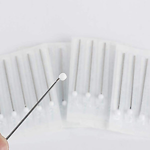 ZS 100pcs Body Piercing Needles - Ear Navel Nose Lip Nipple Piercing, 14G, 15G, 16G, 18G, 20G, Disposable Professional Body Piercing Needles Tool, Tattoo Supplies (15G)