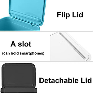 Yatmung Kitchen Garbage Can with Lid, Under Sink Trash Can with Lid Small Bathroom Trash Can for Bedroom/Bathroom Compost Bucket for Kitchen, 1.8 Gal(White)