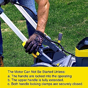 Efficient Convenient Cordless 21'' 80V Walk-Behind Electric Lawn Mower-Take Care of The Lawn Easily