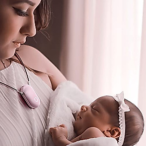 Small Portable Air Purifier,Travel-Size Air Purifiers,Personal Ionizer Air Purifier Necklace ,100% No Static ,so you can enjoy the refresh air. (pink), 2.32 x 1.25 x 0.55, JO-2002