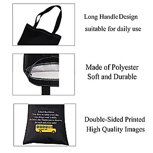 CMNIM School Bus Driver Gifts School Bus Driver Appreciation Gifts Tote Bag Thank You Gifts for School Bus Driver