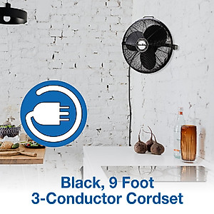 Air King 9318 Industrial Grade High Velocity Multi Mount Fan, 18-Inch,Black