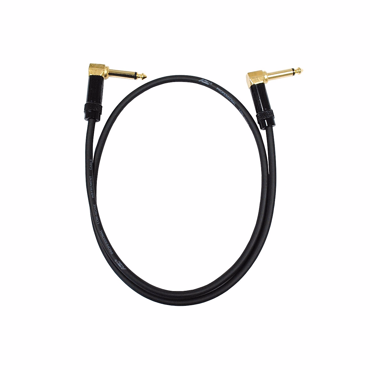 Audio 2000s E27106 6 Ft 1/4" TS Right Angle to TS Right Angle Patch Cable