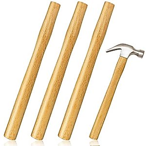 3 Pack Replacement Handles for Sledge Hammers, Small Sledge Hammer Handle Replacement Wooden Hammer Handle Replacement Wood Tool Handle for Round Head Hammer Octagonal Hammer, 12.2 Inch Long