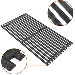 BBQ Future 17" Grill Grates for Charbroil 2-Burner Tru-Infrared Gas Grills 463644220 463642316 463632320 463632520, Cast Iron Cooking Grid Replacement Part G369-0030-W2 for Charbroil Grill Parts