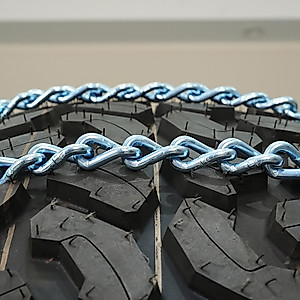 SCITOO QG2228CAM Snow Chains for Car Pickup Trucks SUV,Universal Emergency Tire Traction Chain,Anti-Skid Thickening Tire Chains Width 225 235 245 255 265 275 285 295(15" 16" 17" 18" 19" 20")- Set of 2