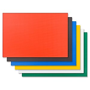 CMI Commercial Grade Cutting Board for Kitchens,Cutting Board Set,Plastic Chopping Board,18 x 12 x 1/2 Inch, Multi-Color 6 of Pack Set,NSF Certified,for Vegetable Meat or Cheese