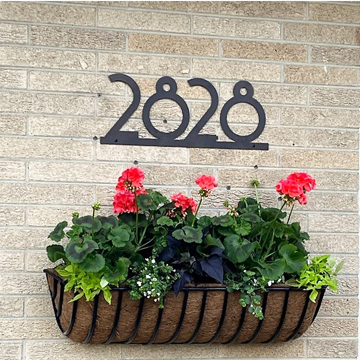 Personalized Metal House Number Sign | Custom Address Plaque | Mid Century Modern | Art Deco House Numbers | Address Numbers for House