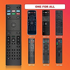 【Pack of 2】 Universal Remote for Vizio Smart TV, 2 Piece Replacement for Vizio-Smart-TV-Remote, XRT136