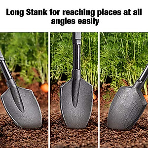 Yescom Clay Spade Chisel Shovel Scoop Bit for 1-1/8" Hex Shank Electric Demolition Jack Hammer Garden Lawn