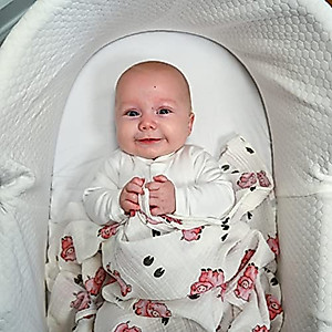 LollyBanks Swaddle Blanket | 100% Muslin Cotton | Gender Neutral Newborn and Baby Nursery Essentials for Girls and Boys, Registry | Farm 3 Pack