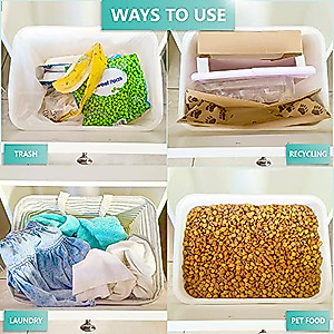 Northwood Calliger Tilt Out Trash Bin Cabinet or Laundry Hamper Solid Workmanship and New 2022 Design Cuts Assembly Time in Half! Hide Ugly Trash, add Countertop Space, Keep Pets Out!