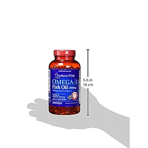 Omega-3 Fish Oil 1200mg, 200 softgels by Puritan's Pride (13328)