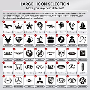 Caramel Custom Personalized Free Engraved Leather Keychain - Keyring