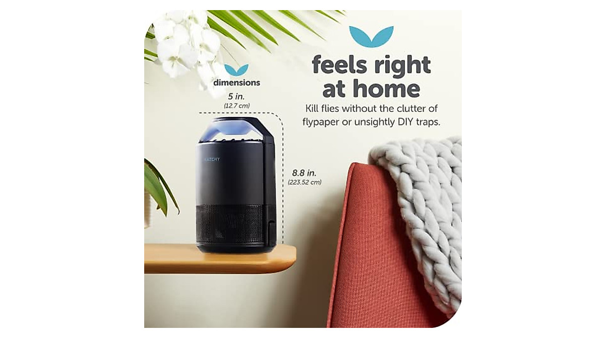 Katchy Midnight Indoor Insect Trap for Fruit Flies & Gnats