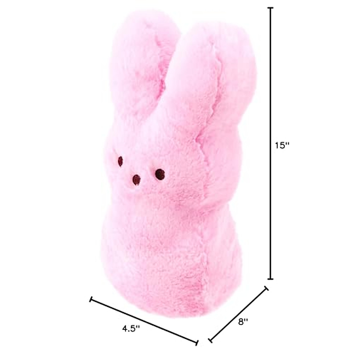 Animal Adventure | Shaggy Bunny Peeps | 15” Collectible Plush | Pink