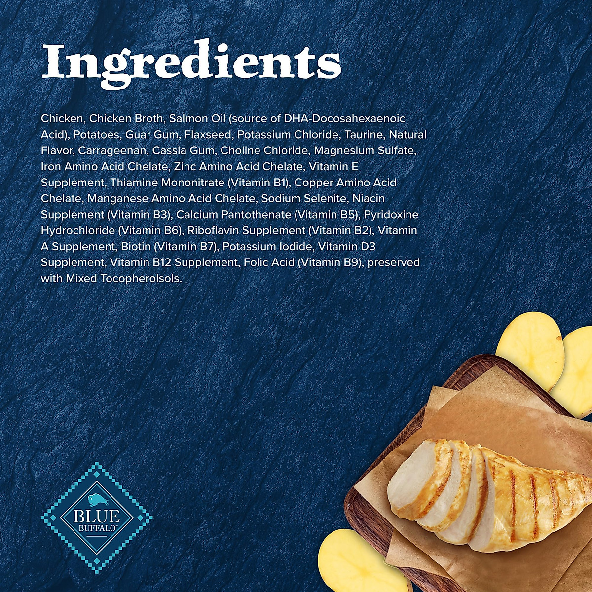 Blue Buffalo Wilderness High-Protein Grain-Free Wet Kitten Food, Chicken Paté Recipe, 3-oz. Cans, 6-Count