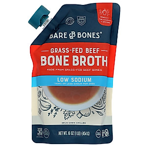 Bare Bones Low Sodium Grass-Fed Beef Bone Broth, 16 OZ