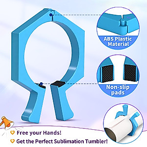 Sublimation Tumblers Pinch, Snktiny Pincher Tool for 20 Oz Sublimation Blanks Tumblers Skinny Straight, Pinch Tumbler Clamp Grip Tool, Supplies for Sublimation Paper & Tumblers