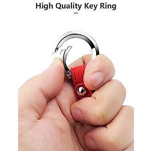 SANRILY 1Pcs Suede Leather Smart Key Fob Cover for Volvo XC90 2018 XC60 S90 V90 2019 2020 Keyless Keychain Holder Full Protection Key Fob Shell Case Black