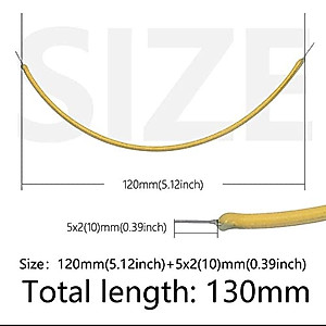 LED Filament 1PC DC3V 130mm 300mm Warm 2200K Retro Bulb LED Filament Lamp Parts LED Bead Light Accessories Diodes Flexible Filament(130mm-blue)