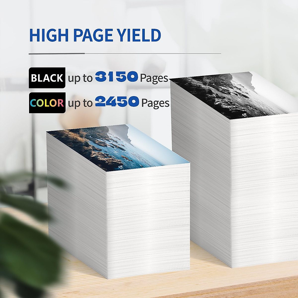 INKCLOUD 206X Toner Cartridges 4 Pack (with Chip) Compatible Replacement for HP 206X A W2110A W2110X Work with HP Color Pro MFP M283fdw M283cdw M283 Pro M255 M255dw Printer Ink High Yield Toner