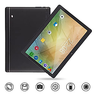 Dpofirs Androids Tablet 10 inch, IPS HD Display 4000mAh Tablets Dual SIM Dual Standby 2GB ROM 32GB RAM Dual Camera IPS 1080P HD Large Screen Portable Call Tablet Kids (Black)