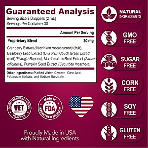 Cat & Dog UTI Treatment - Cranberry Supplement for Dogs UTI - Bladder Control - Dog Urinary Tract Infection Treatment - Dog & Cat UTI Medicine - Dog Cranberry Supplement Vitamins Multivitamin