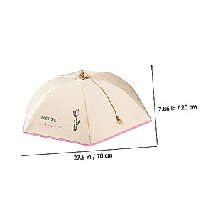 HEMOTON 4pcs Insulation Food Cover Outdoor Food Covers Portable Tent Dining Table Protector Picnic Food Cover Dessert Display Cover Food Warmer Cover Heat Preservation Food Covers for Home