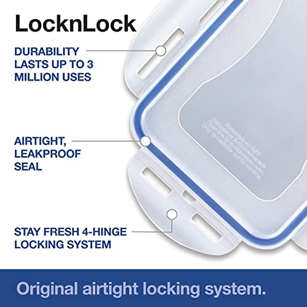 LocknLock Food Storage Container Set, 10 Piece, Clear